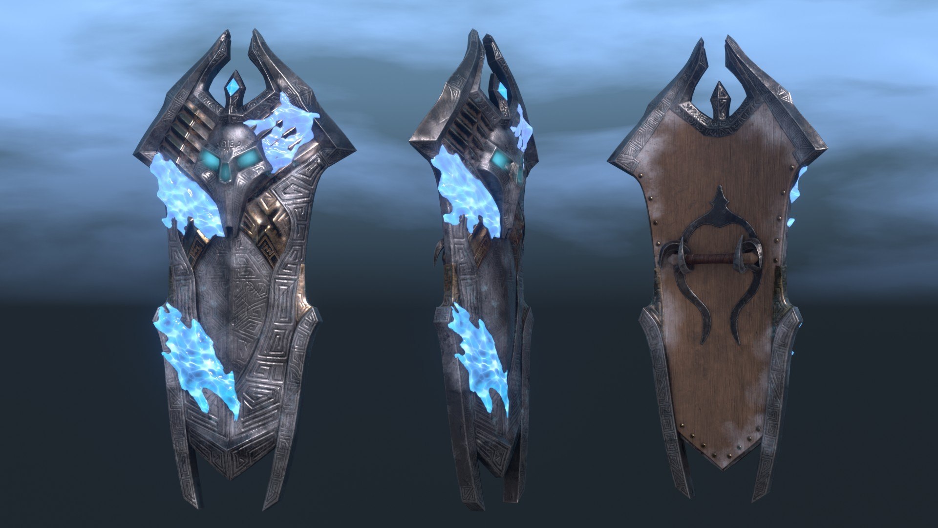 Fantasy Ice Weapon Set 3D - TurboSquid 1940168