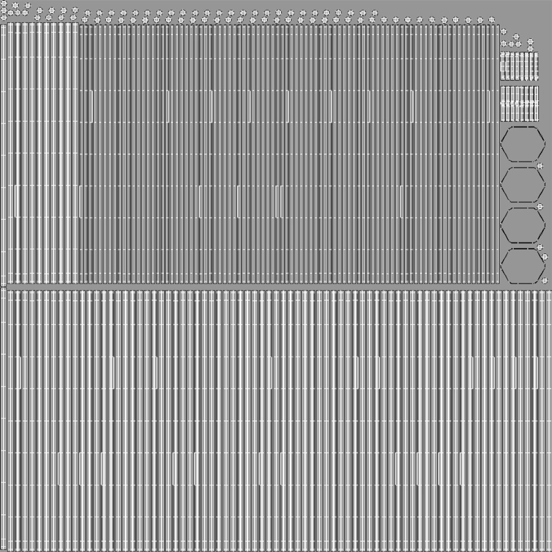 3D Stacked Metal Hexagon Bars - TurboSquid 2033470