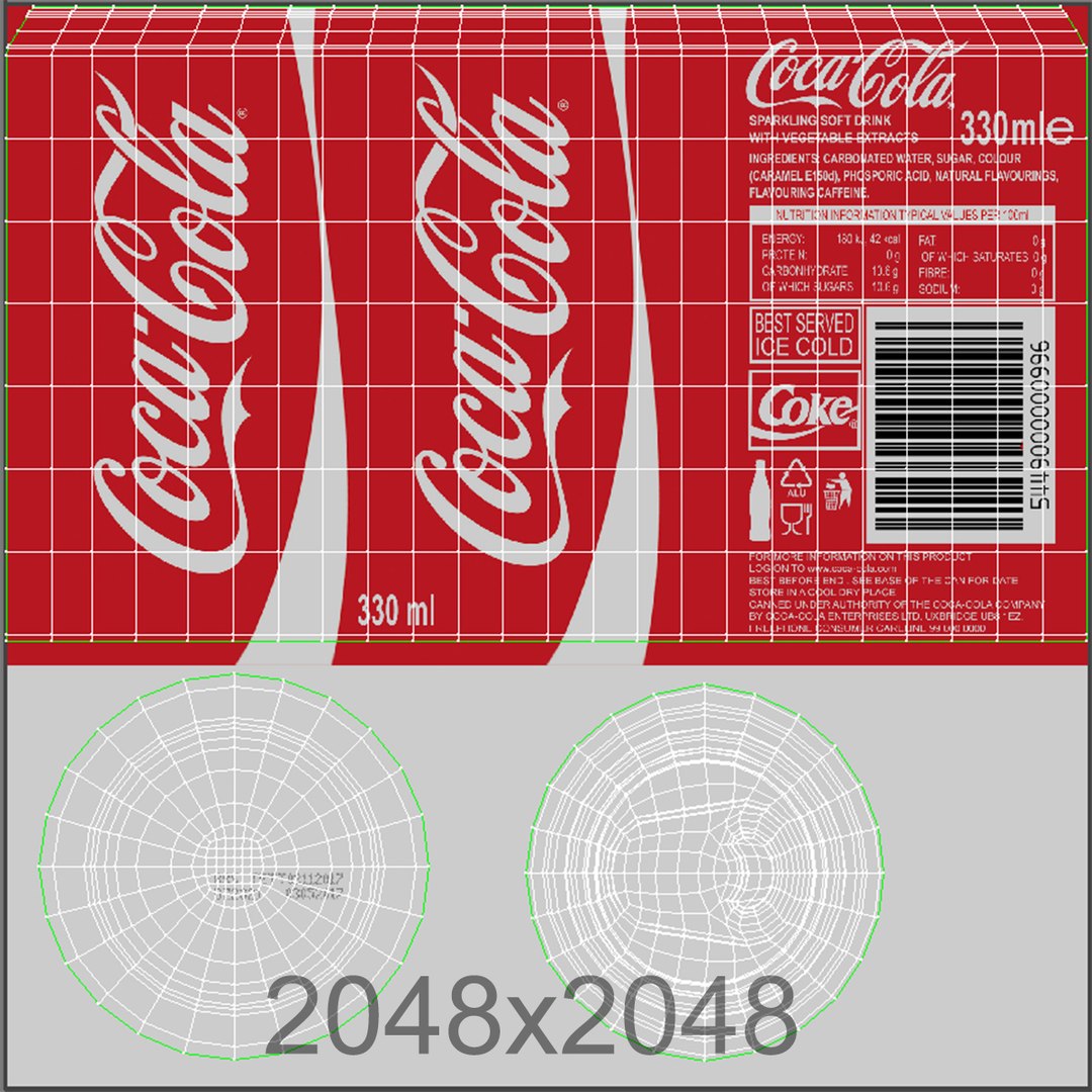 3D Coca Cola Model - TurboSquid 1194368
