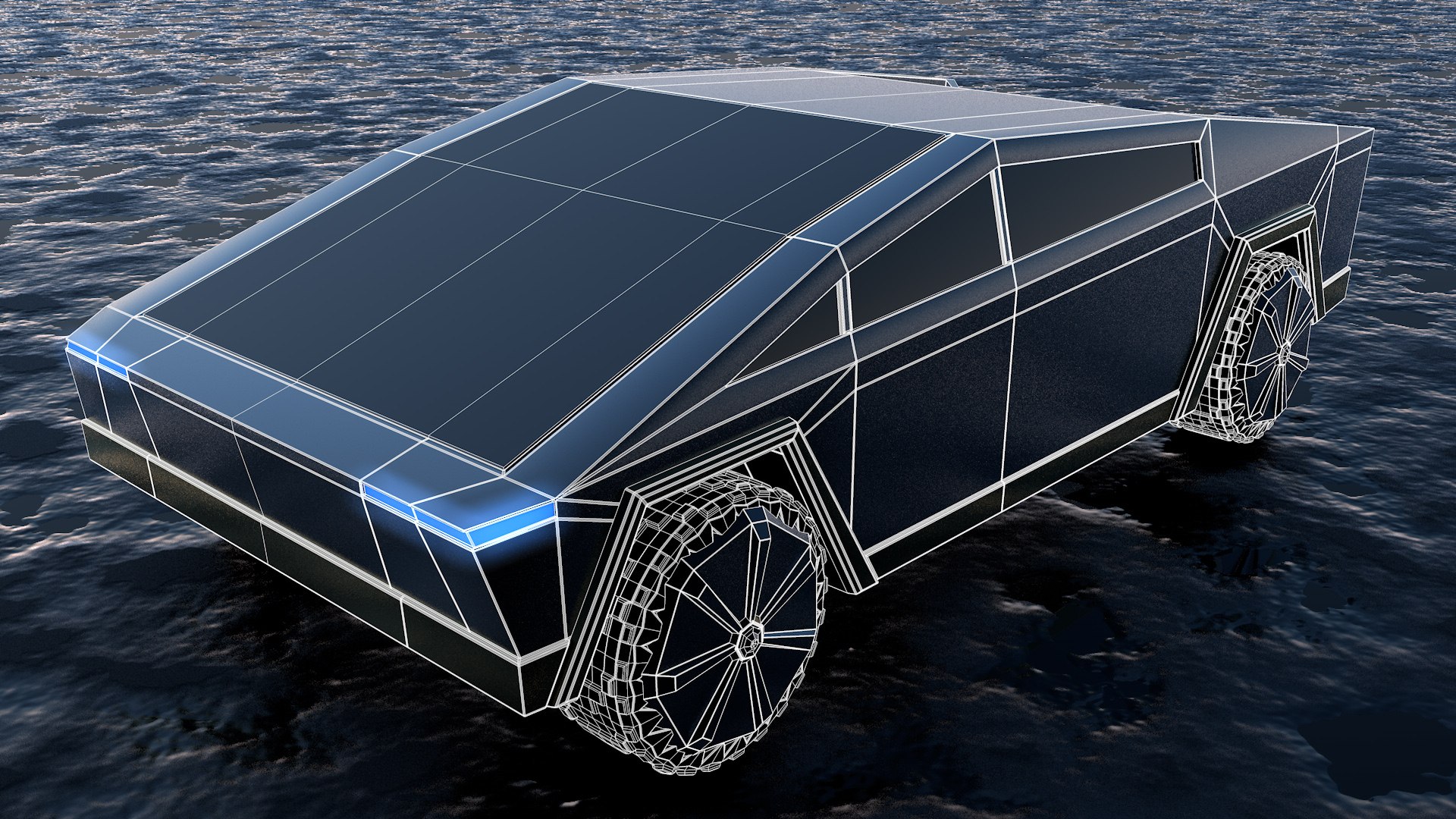 Tesla Cybertruck Cyber 3D Model - TurboSquid 1642538