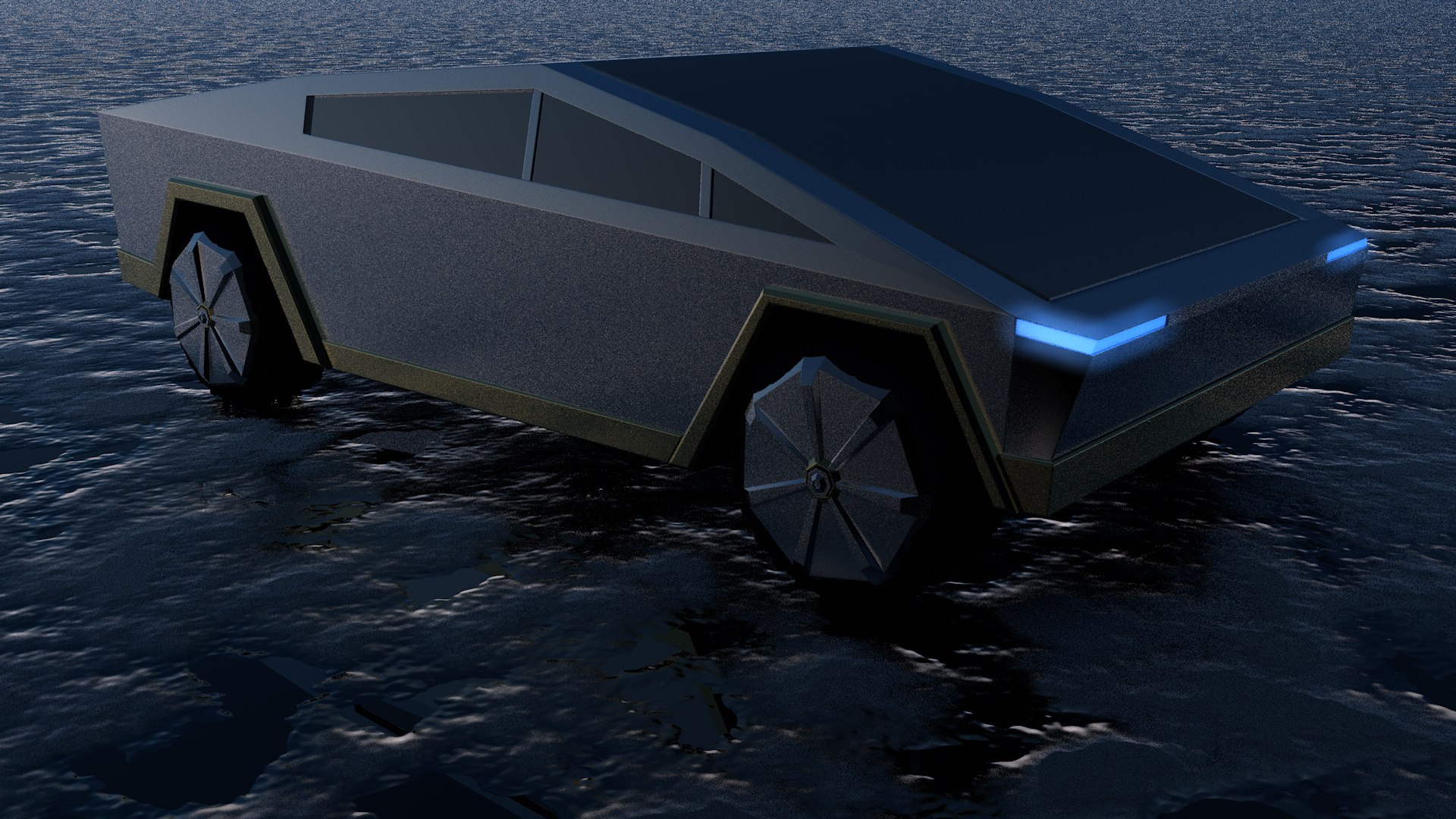 Tesla Cybertruck Cyber 3D Model - TurboSquid 1642538