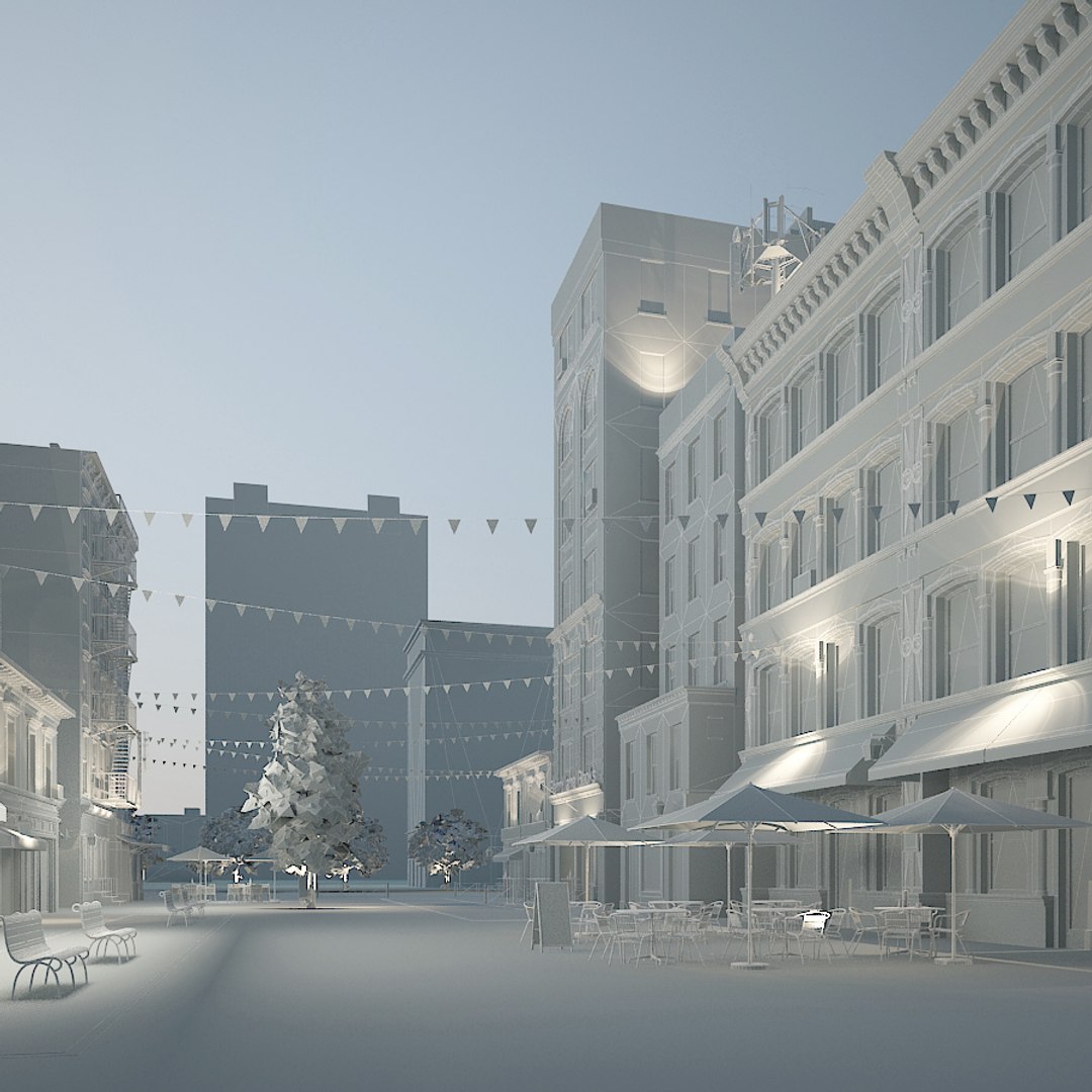 3d Model Realistic Night City