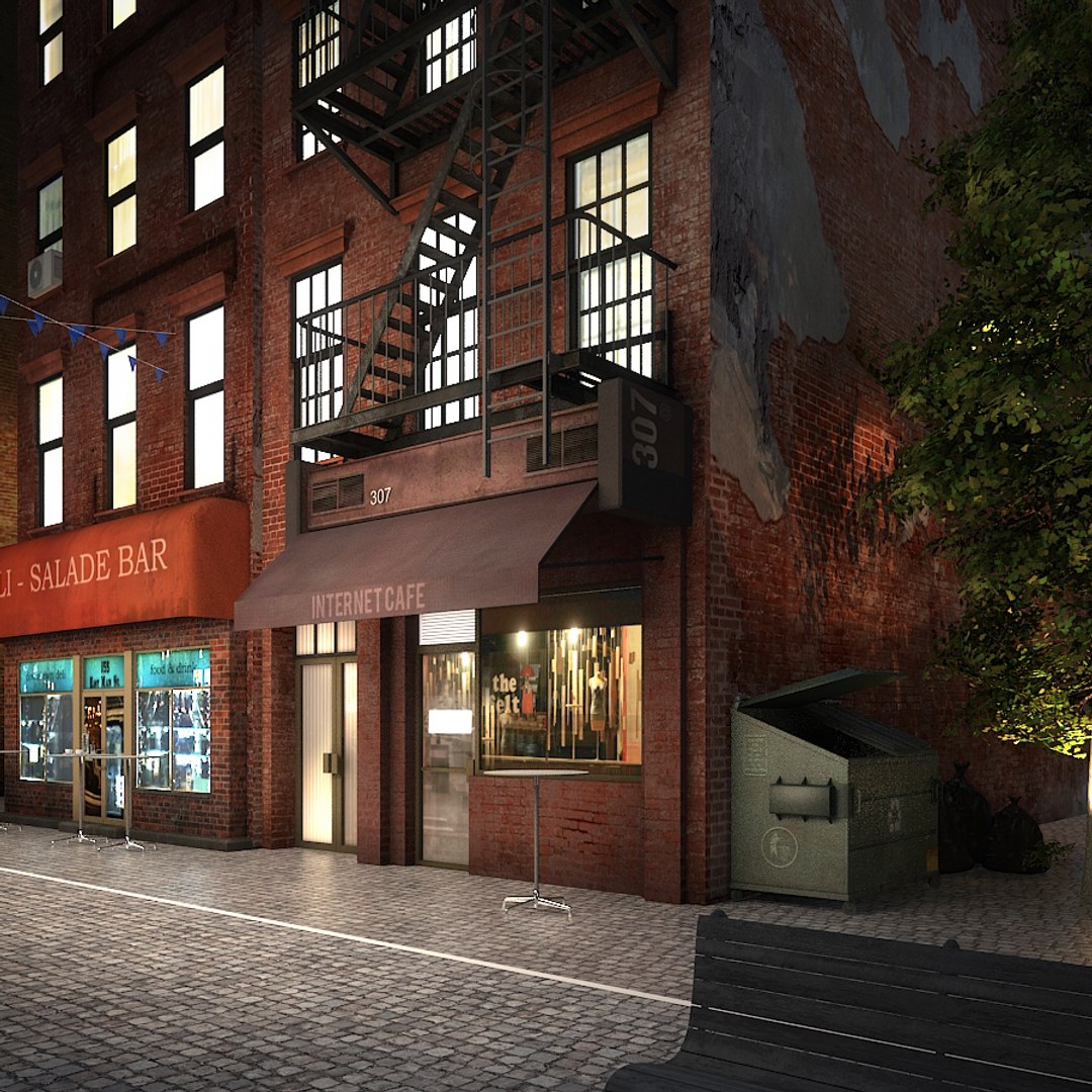 3d Model Realistic Night City