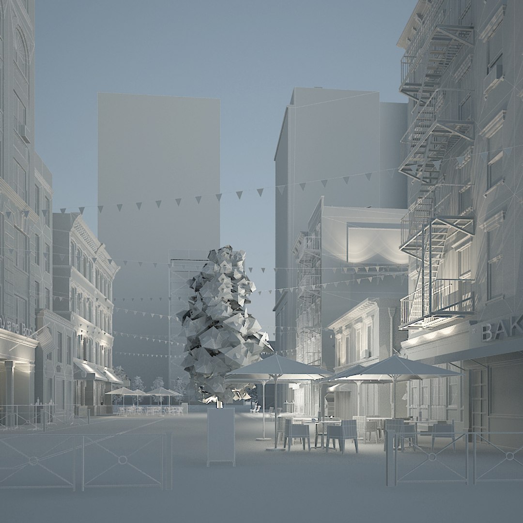 3d Model Realistic Night City