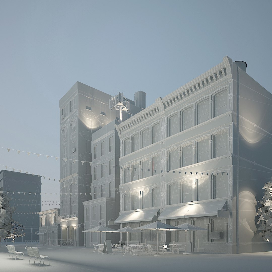 3d Model Realistic Night City