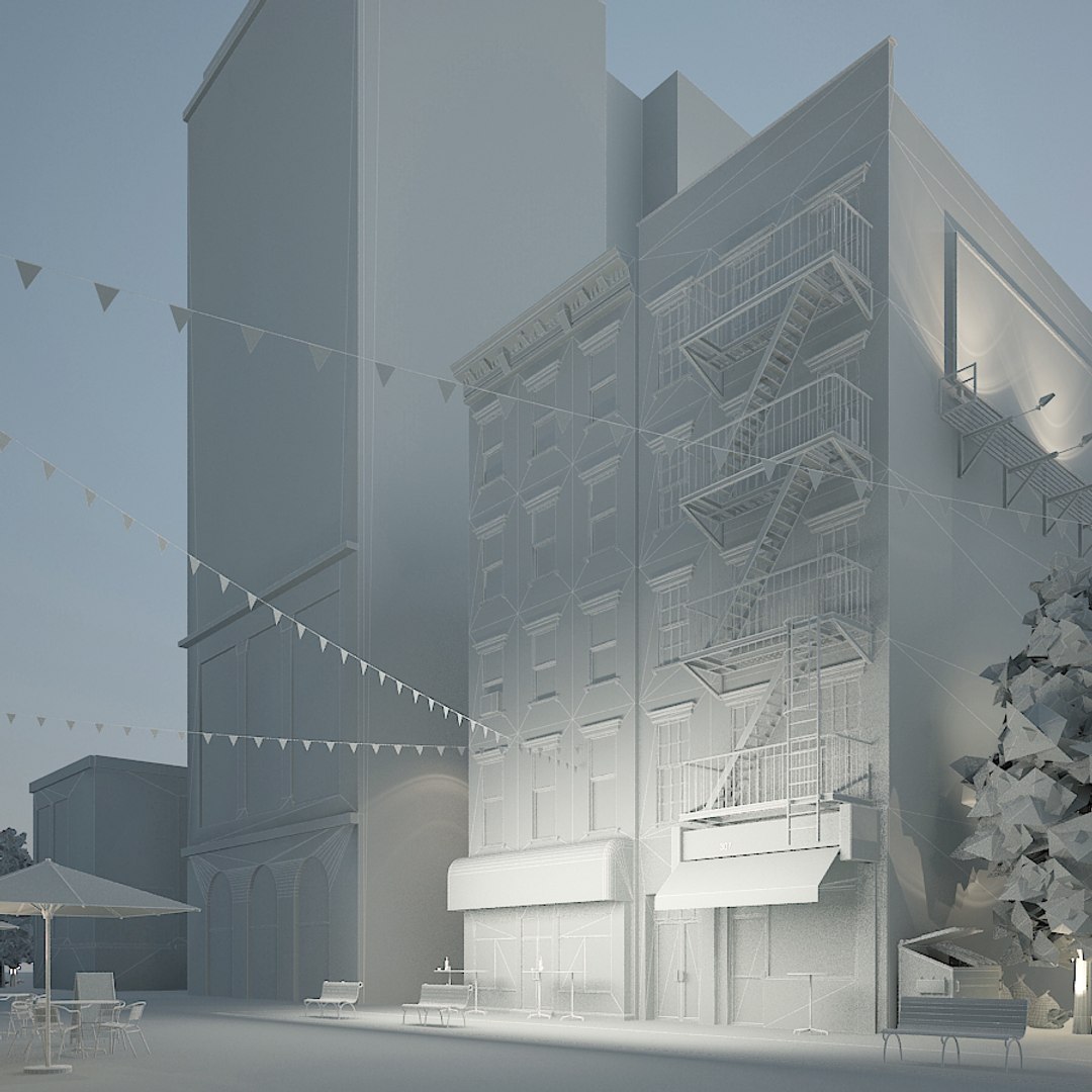 3d Model Realistic Night City