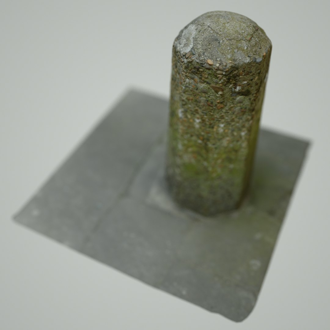 3d pole stone model