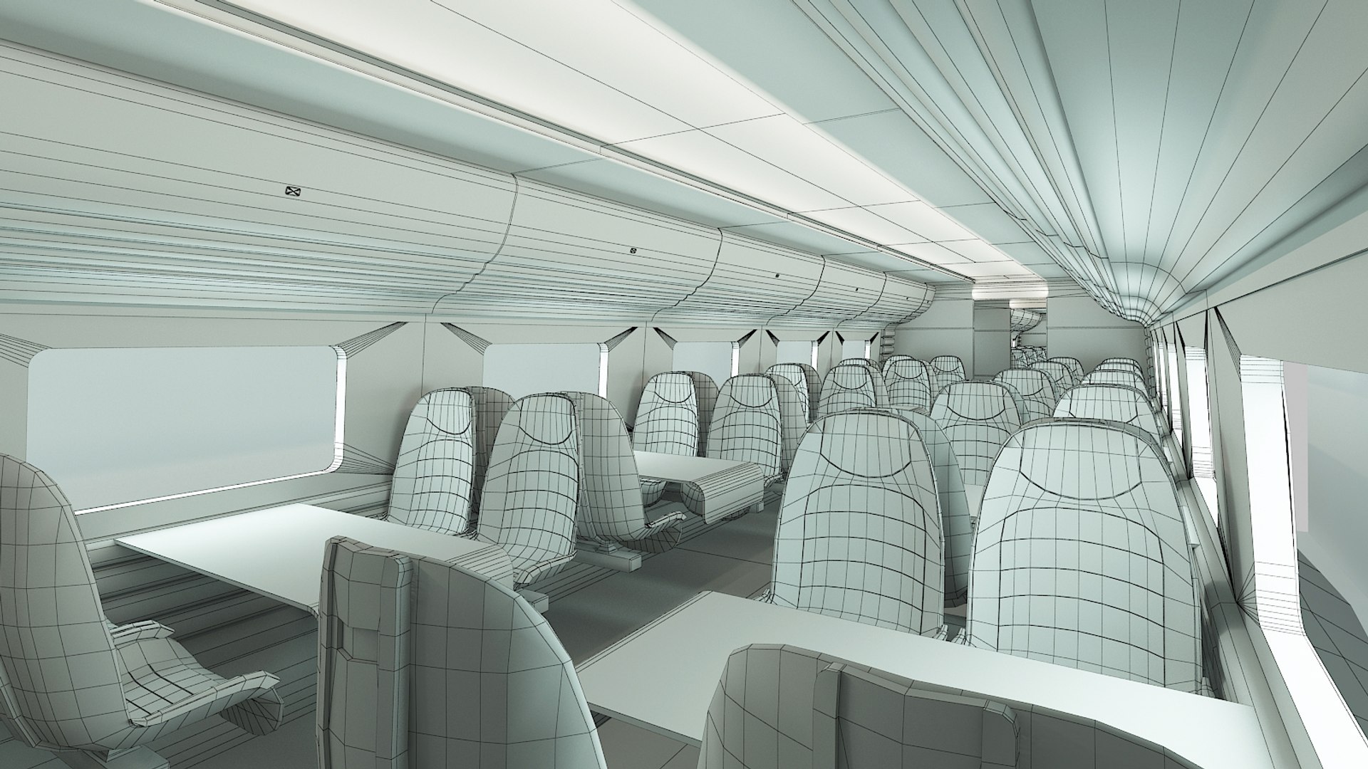 3D Train Interior Games - TurboSquid 1398003