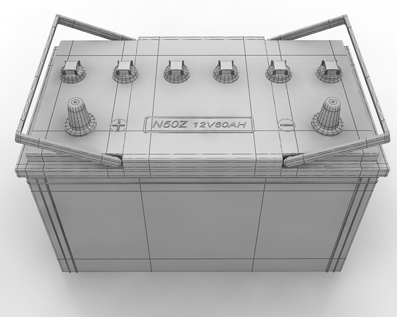 3d Model Car Battery