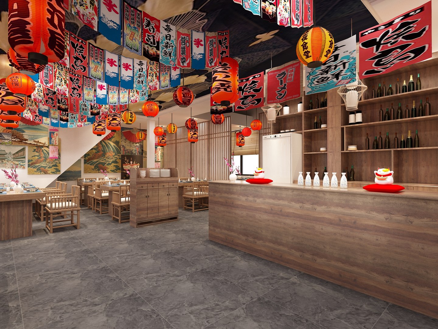 Japanese Restaurant 02 Model - TurboSquid 1932131