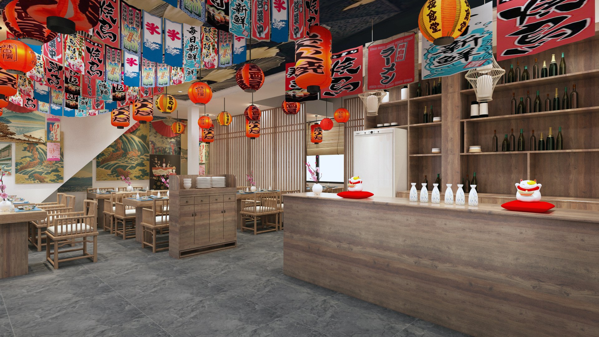 Japanese Restaurant 02 Model - TurboSquid 1932131