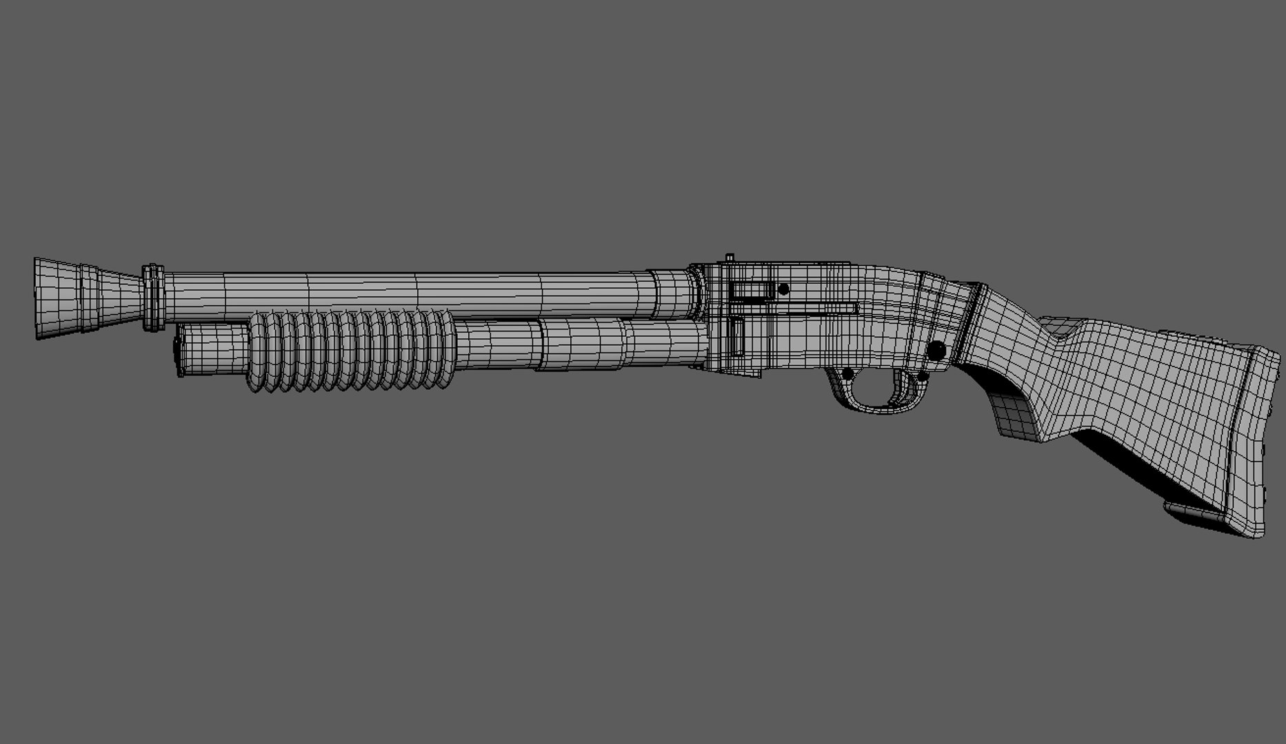 Gun Shotgun 3d Model