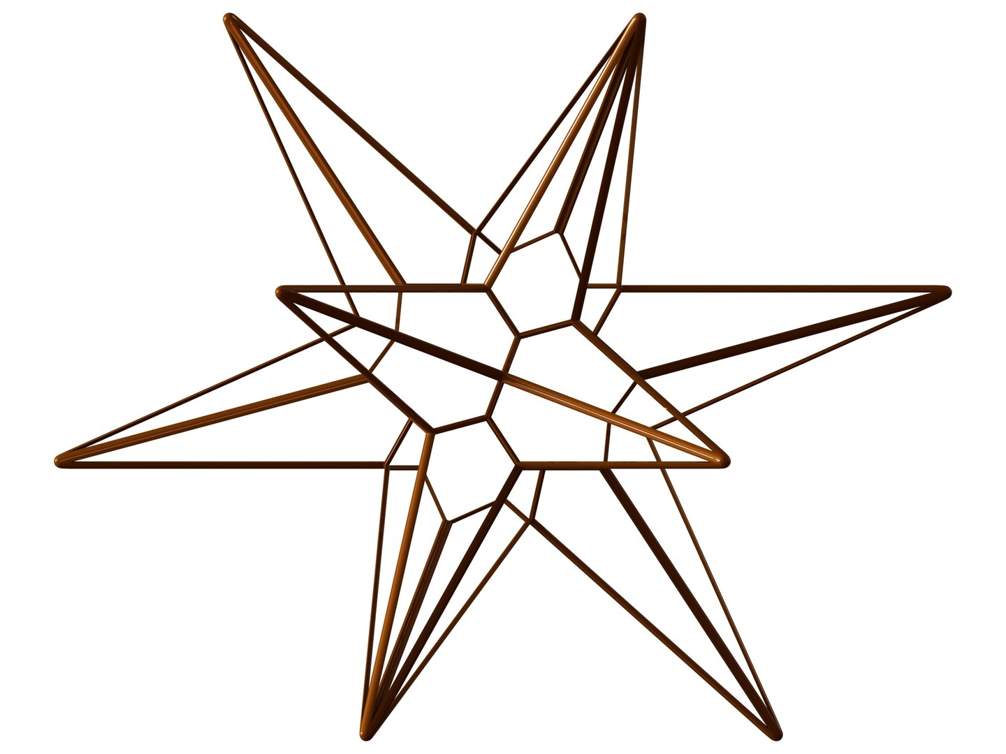 Wireframe Shape Great Triambic Icosahedron 3D Model - TurboSquid 2162741