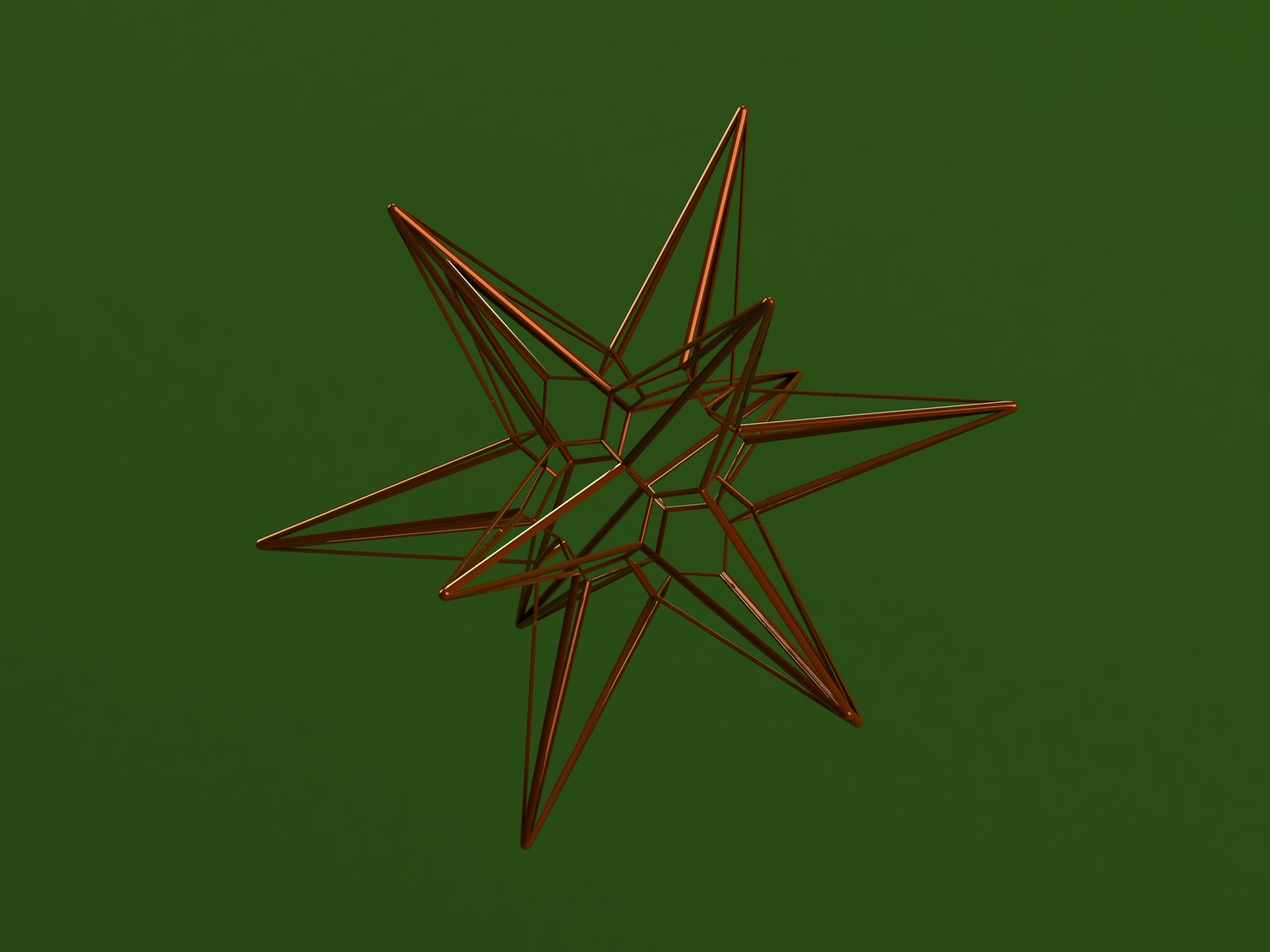 Wireframe Shape Great Triambic Icosahedron 3D Model - TurboSquid 2162741