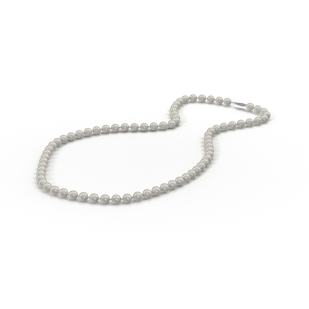 3d Model Pearl Necklace