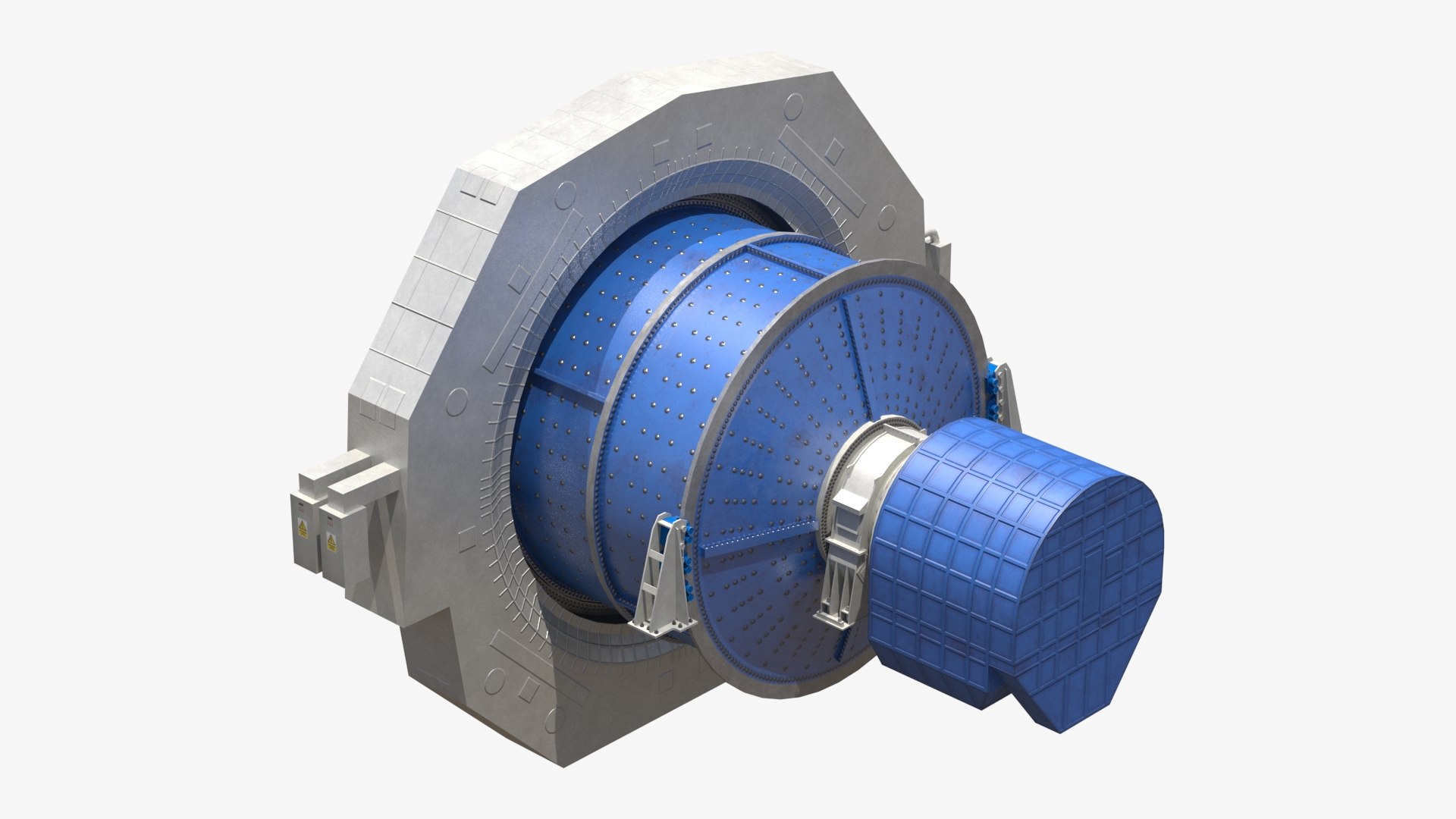 3D Ball Mill - SAG - TurboSquid 2144251