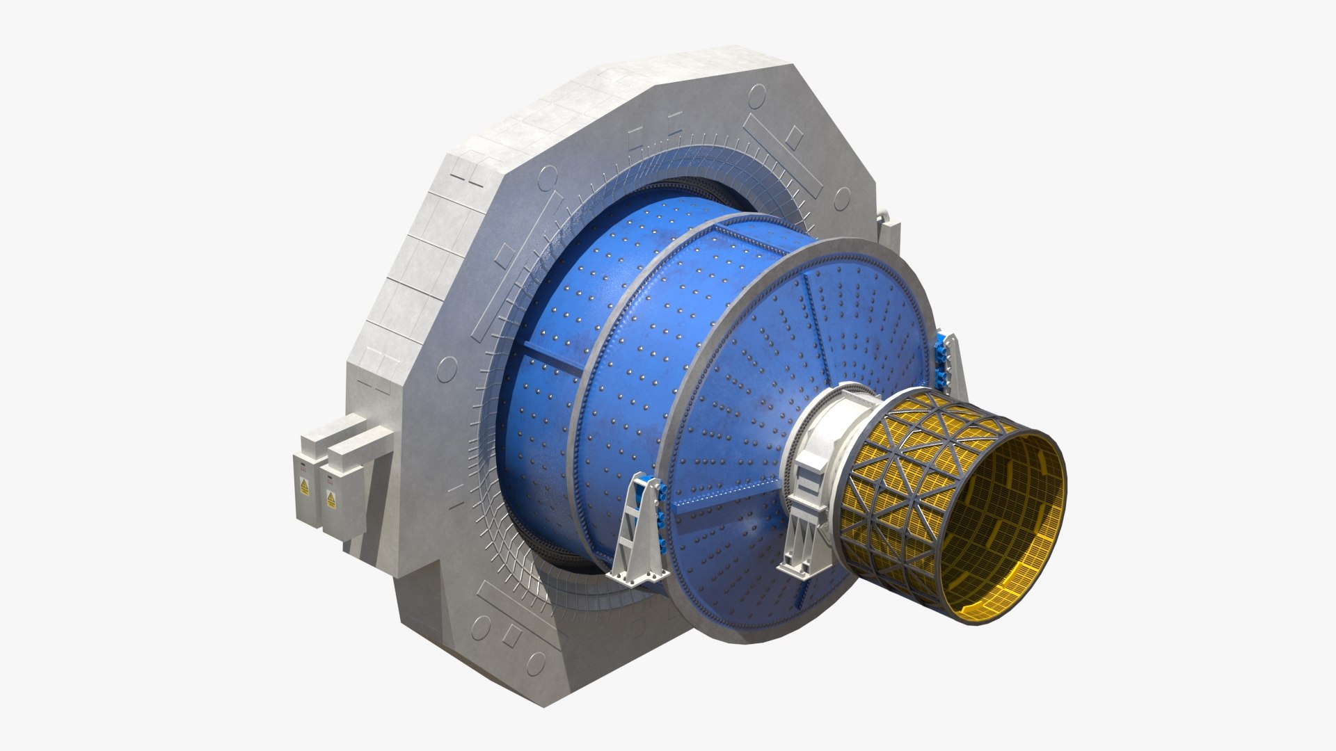 3D Ball Mill - SAG - TurboSquid 2144251