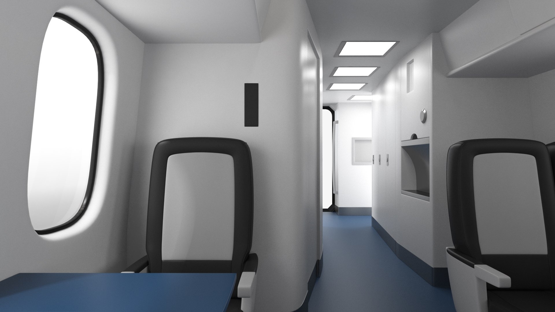 Express business class coach model - TurboSquid 1444185