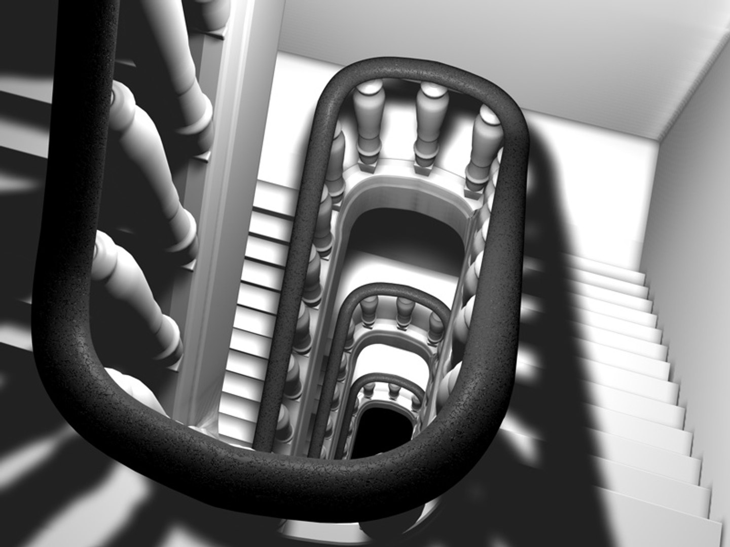 3d model endless staircase