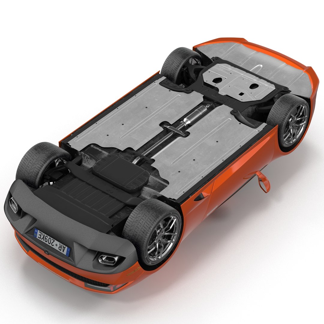 supercar simple interior c4d