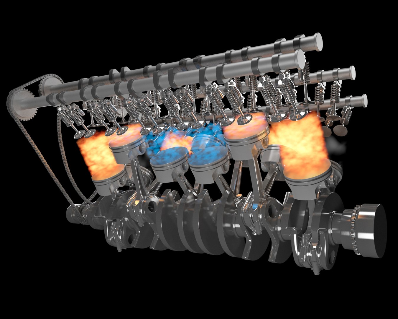 Internal V12 Engine Gasoline 3D Model - TurboSquid 1384621