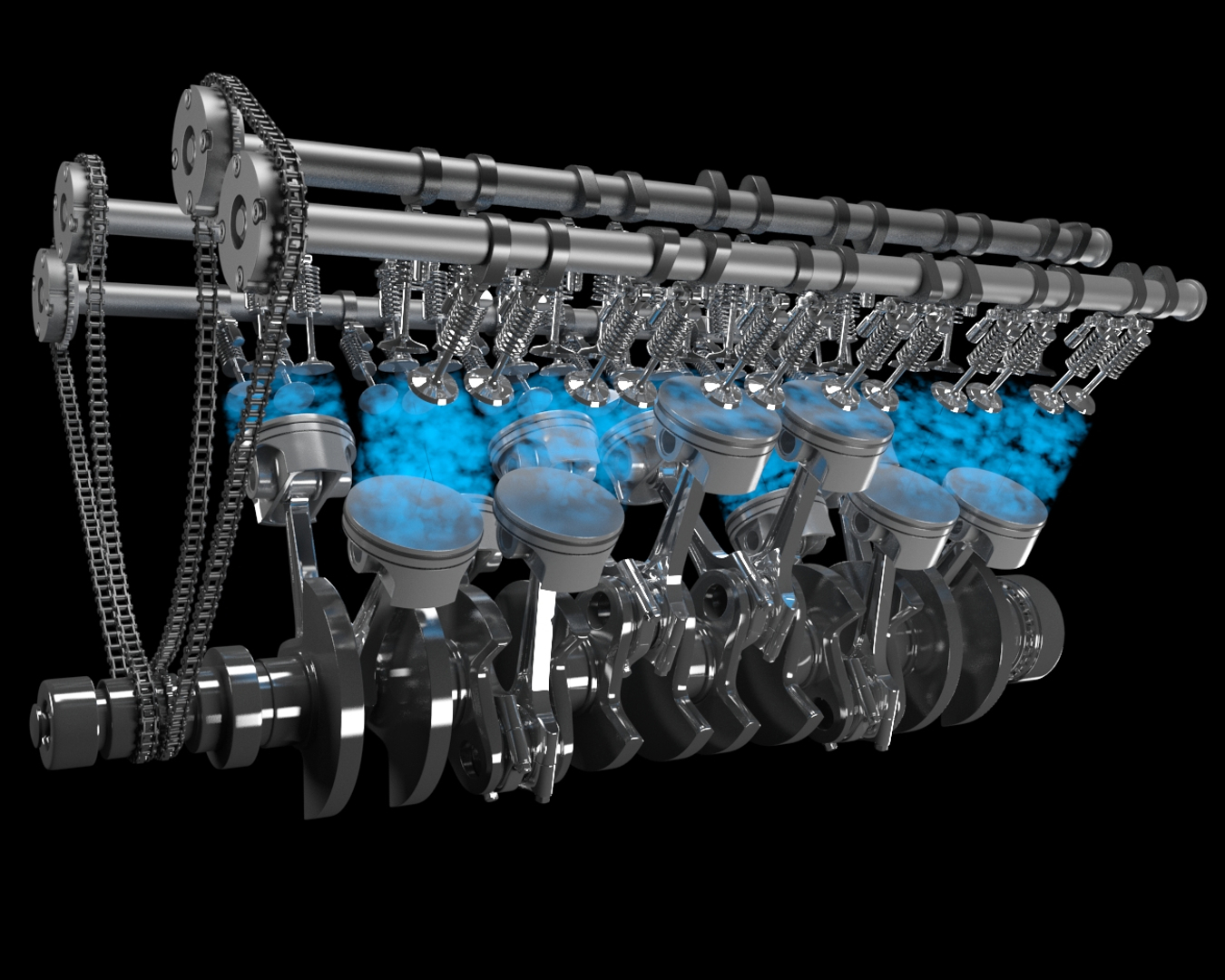 Internal V12 Engine Gasoline 3D Model - TurboSquid 1384621