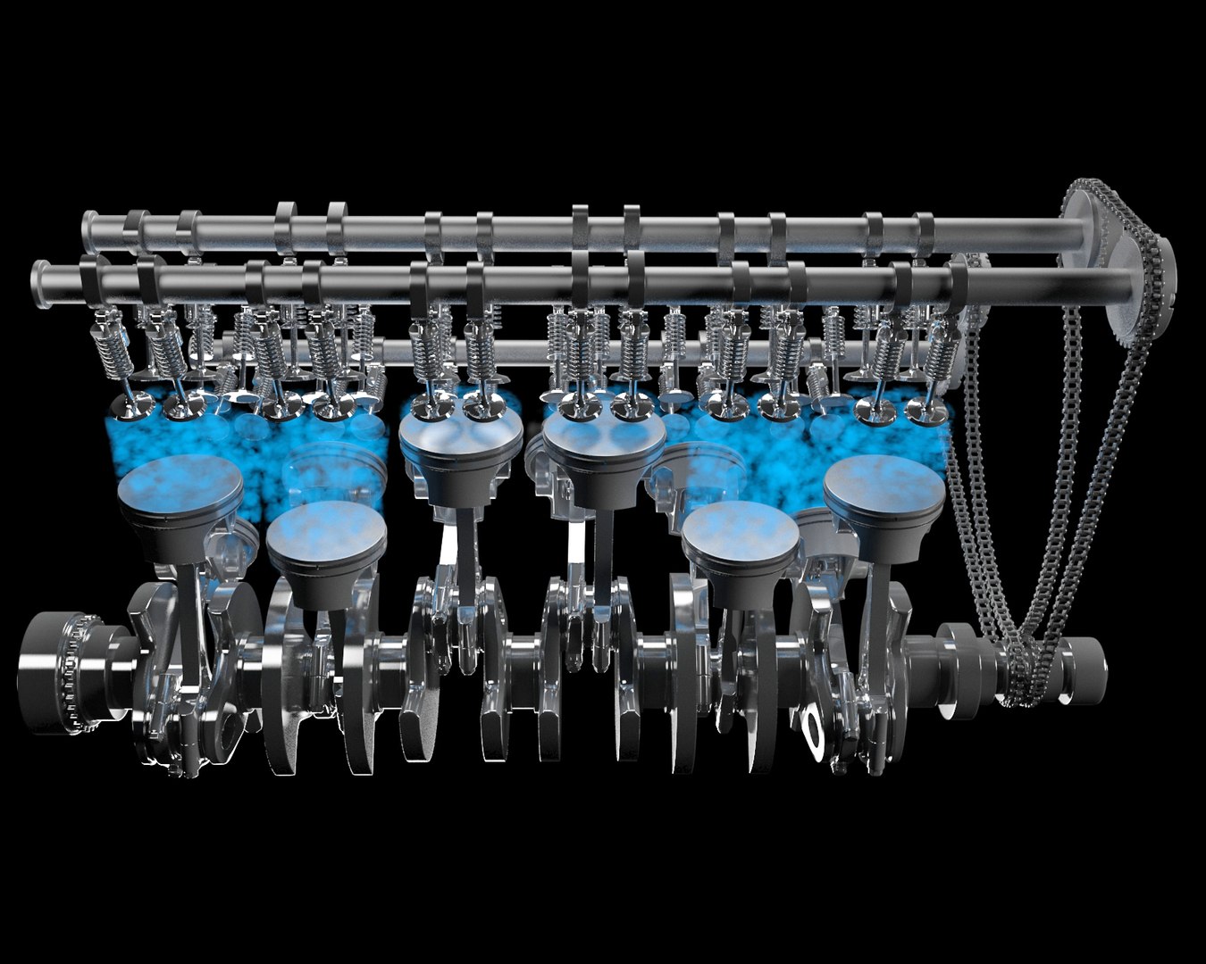 Internal V12 Engine Gasoline 3D Model - TurboSquid 1384621