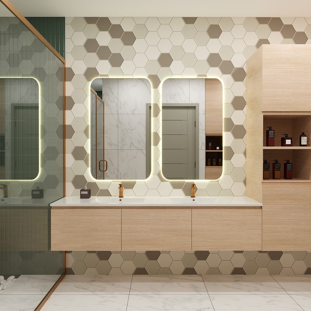 3D Modern Bathroom Model - TurboSquid 2275798