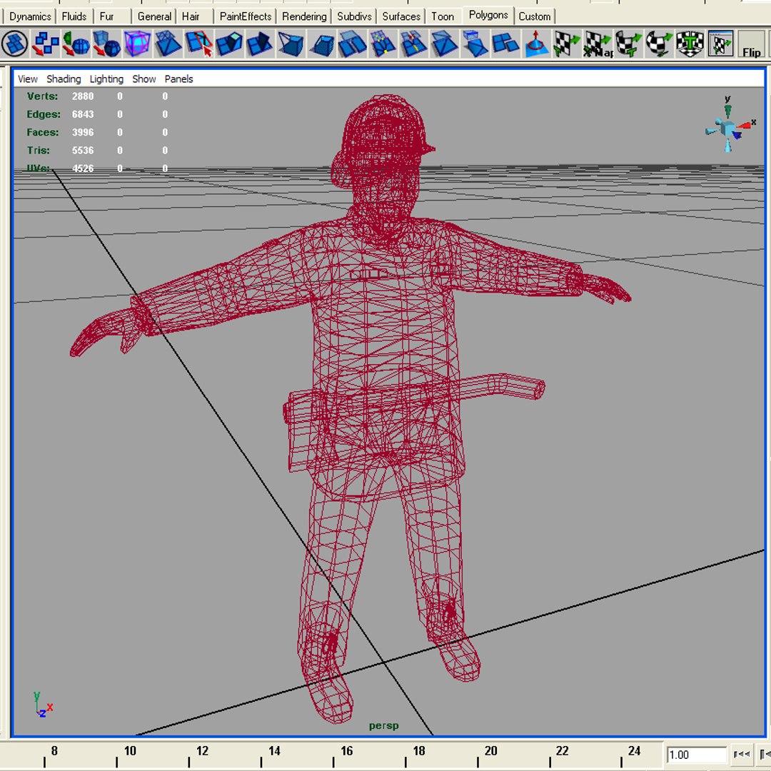 3d Firefighter Figure