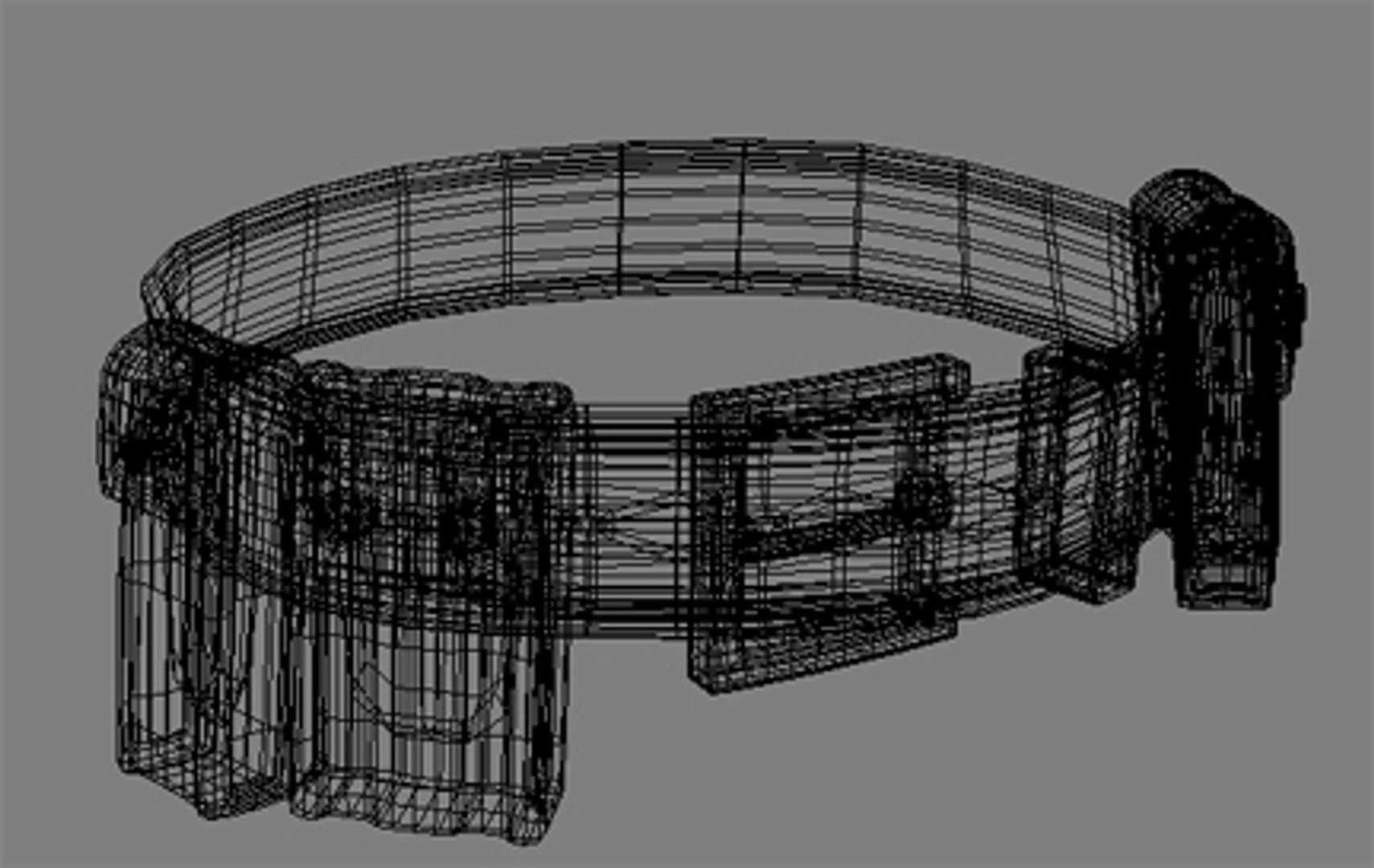 Military Belt 3d Obj