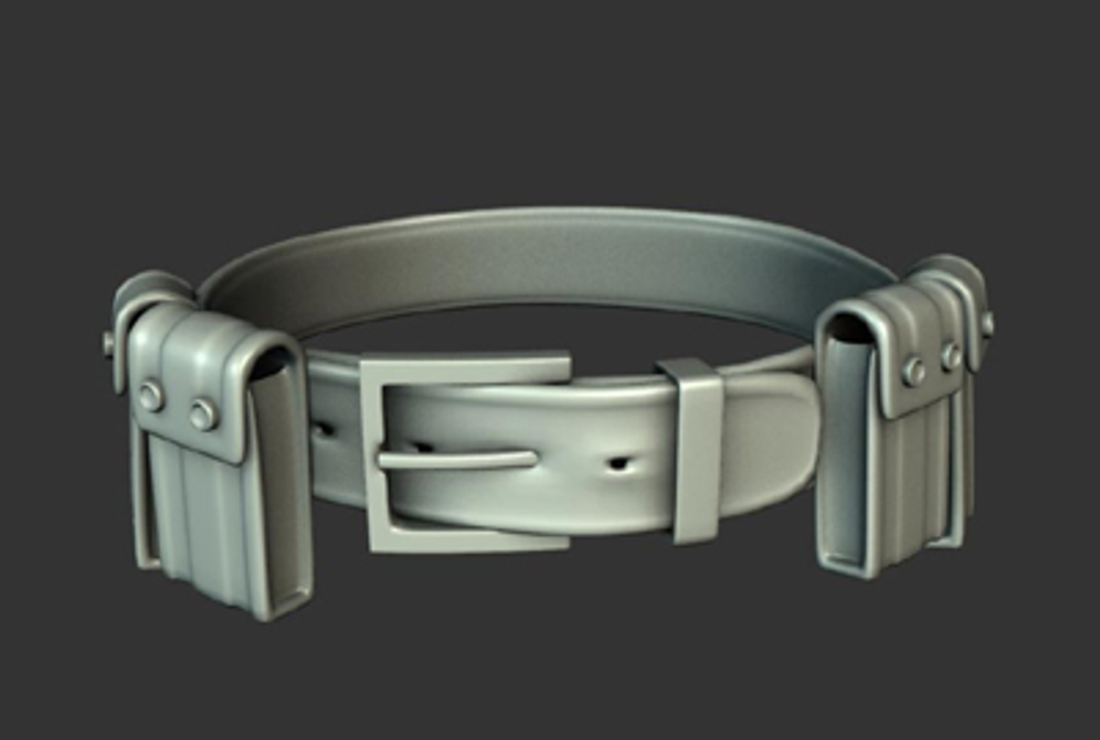 military belt 3d obj