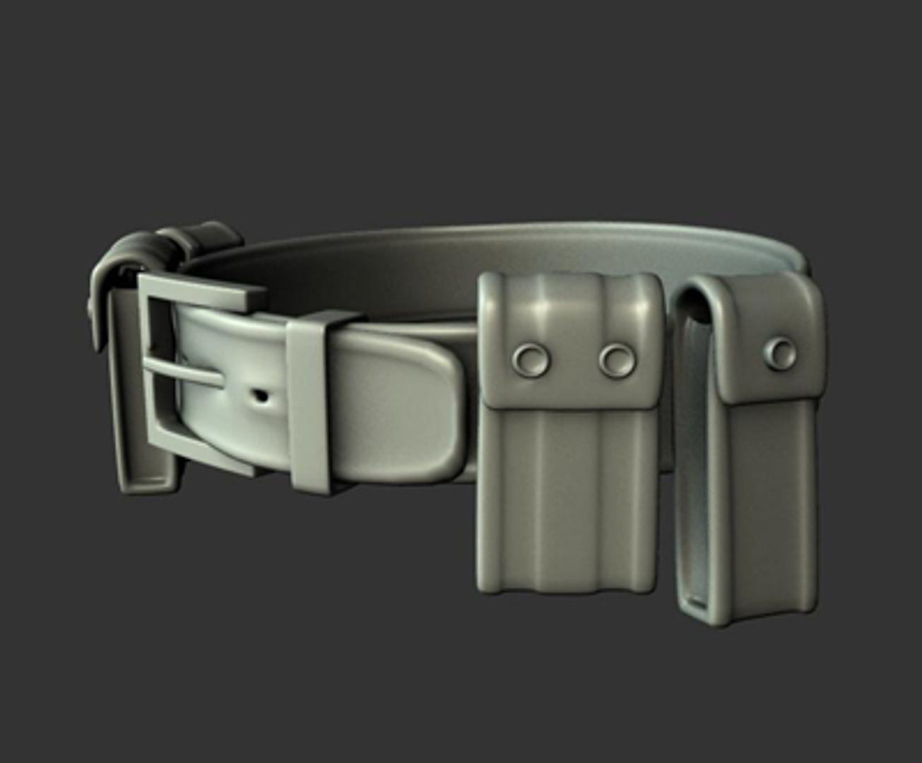 military belt 3d obj