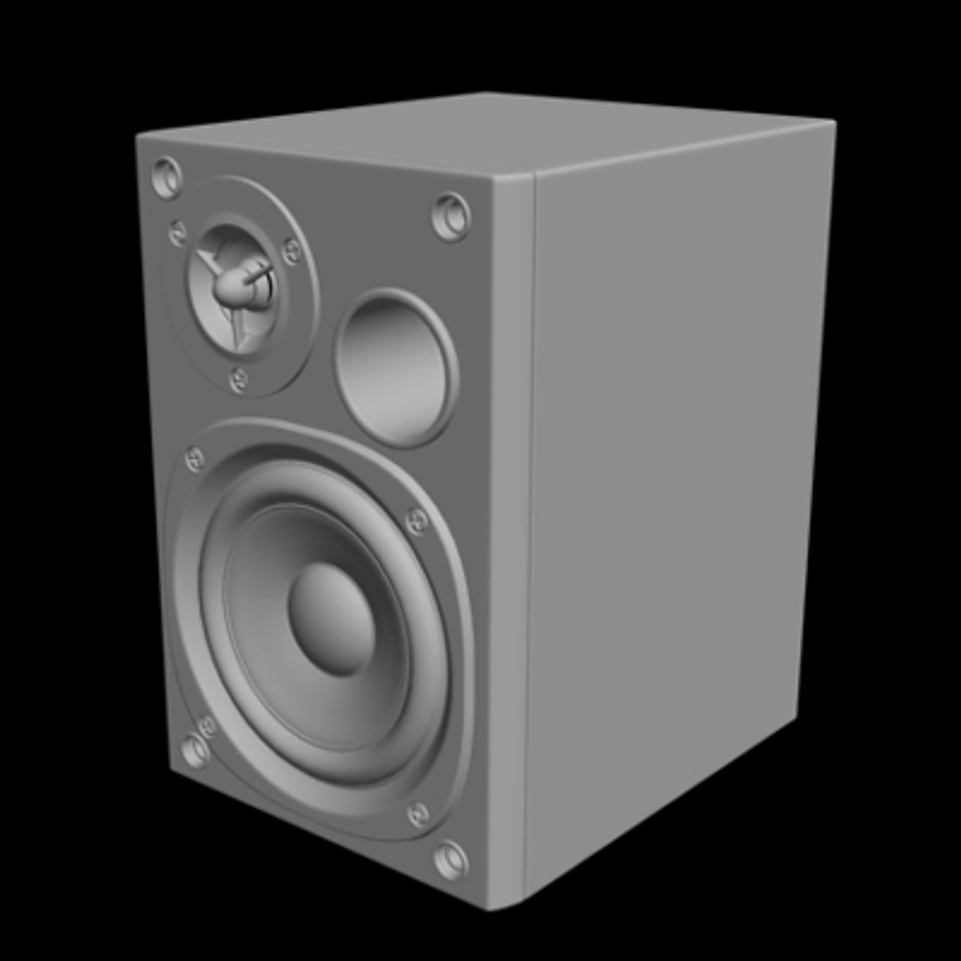 loudspeaker 3d max