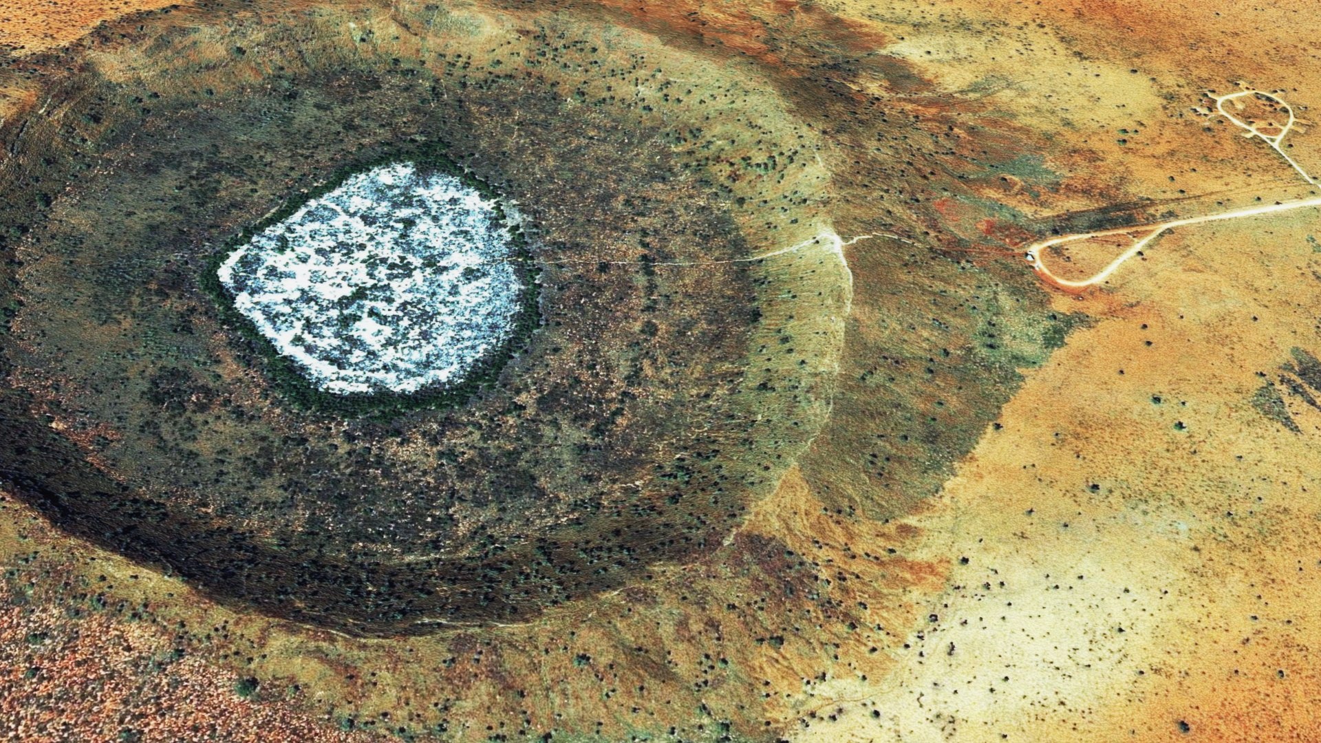 3D Realistic Wolfe Creek Meteor Crater - TurboSquid 1431952