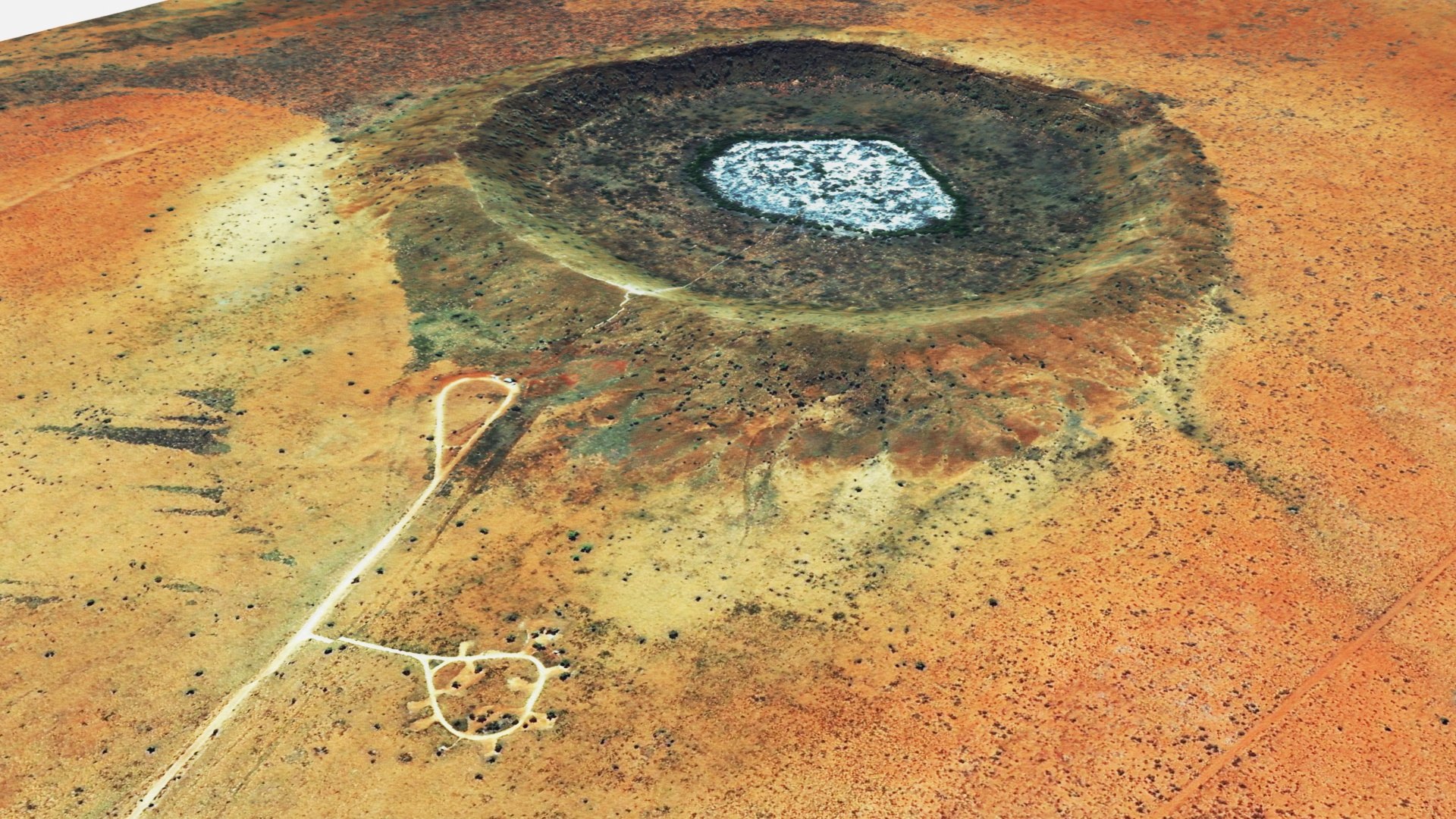 3D Realistic Wolfe Creek Meteor Crater - TurboSquid 1431952