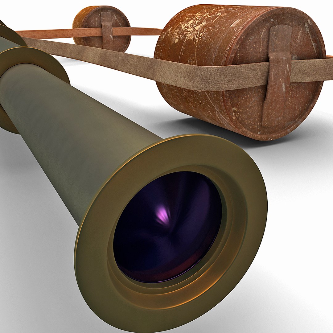 3d Model Old Telescope
