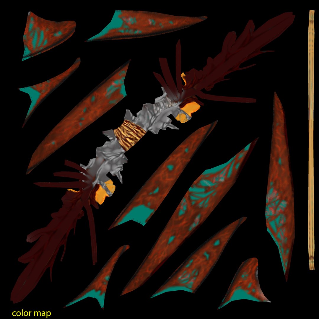 3d Fantasy Dragon Bow Model