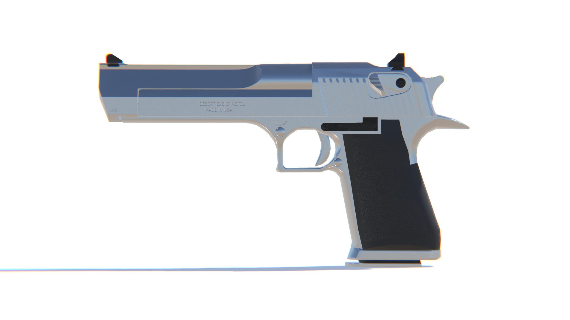 3D Desert Eagle Pistol Low-poly Model - TurboSquid 1800225