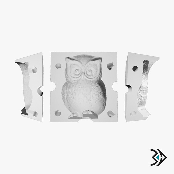 OWL CANDLE MOLD 3D model - TurboSquid 1968144