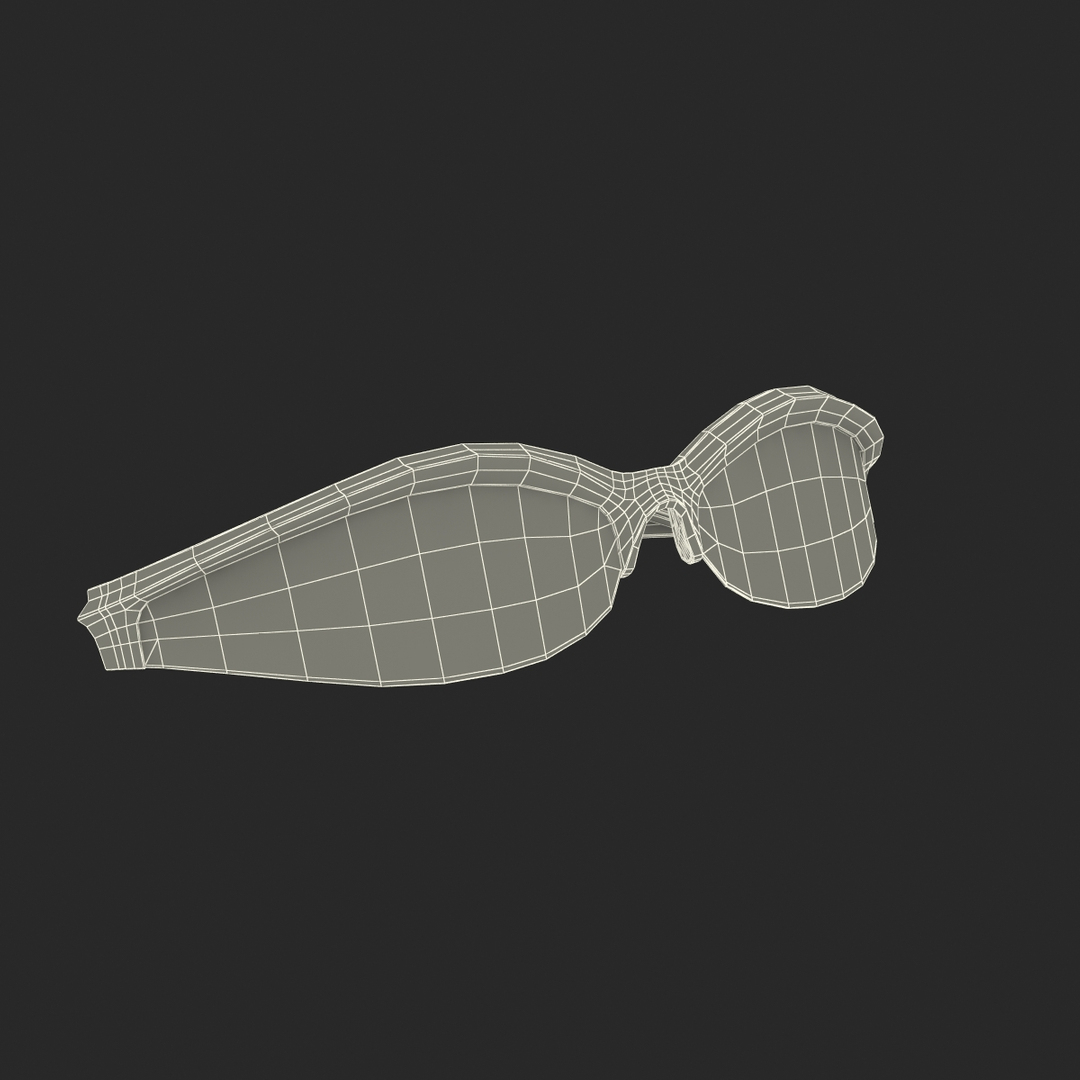 3d Sport Glasses 3 Folded Model