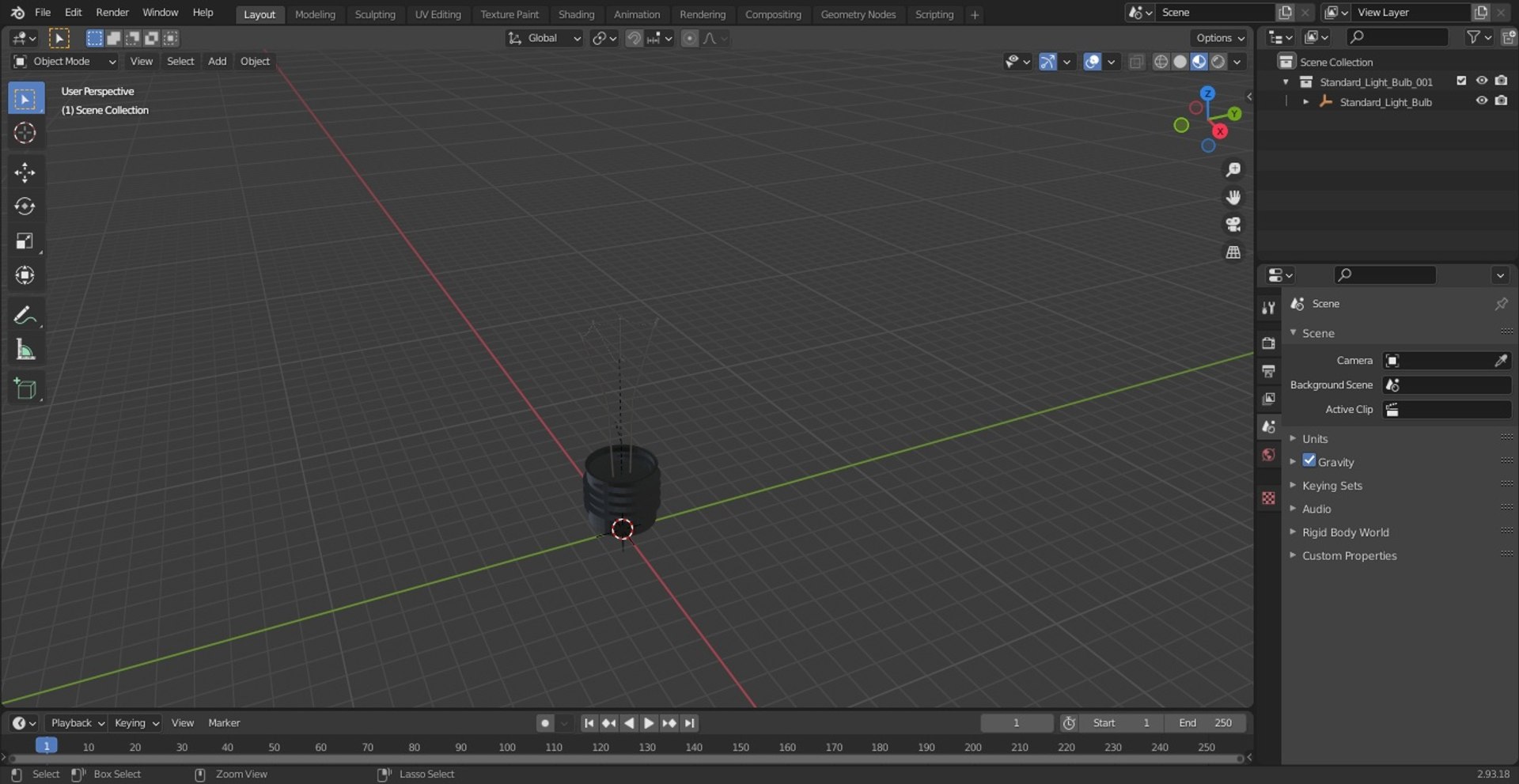 3D Standard Light Bulb Model - TurboSquid 2145555