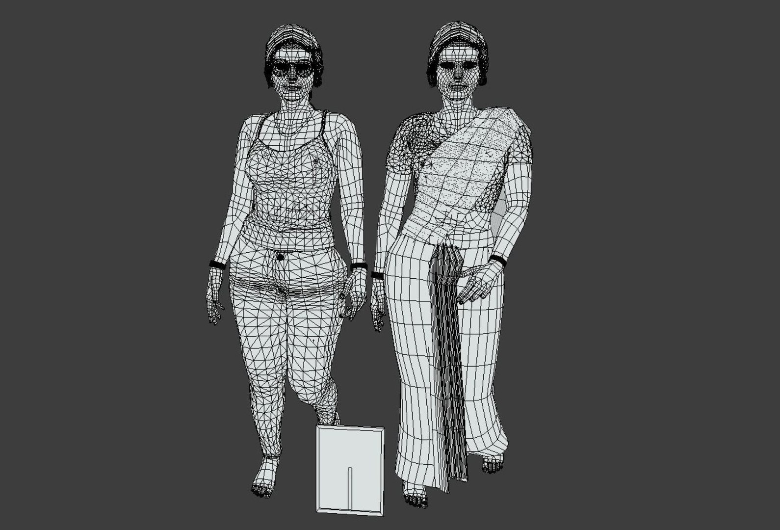 3D Indian Women ROHINI AX08OM Indian Female 3D Model Model - TurboSquid ...