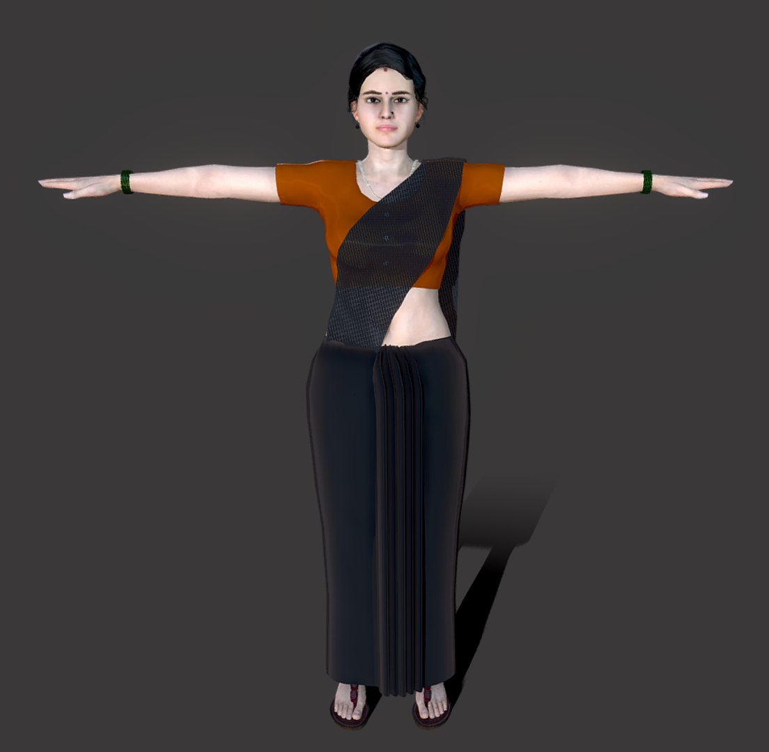 3D Indian Women ROHINI AX08OM Indian Female 3D Model Model - TurboSquid ...