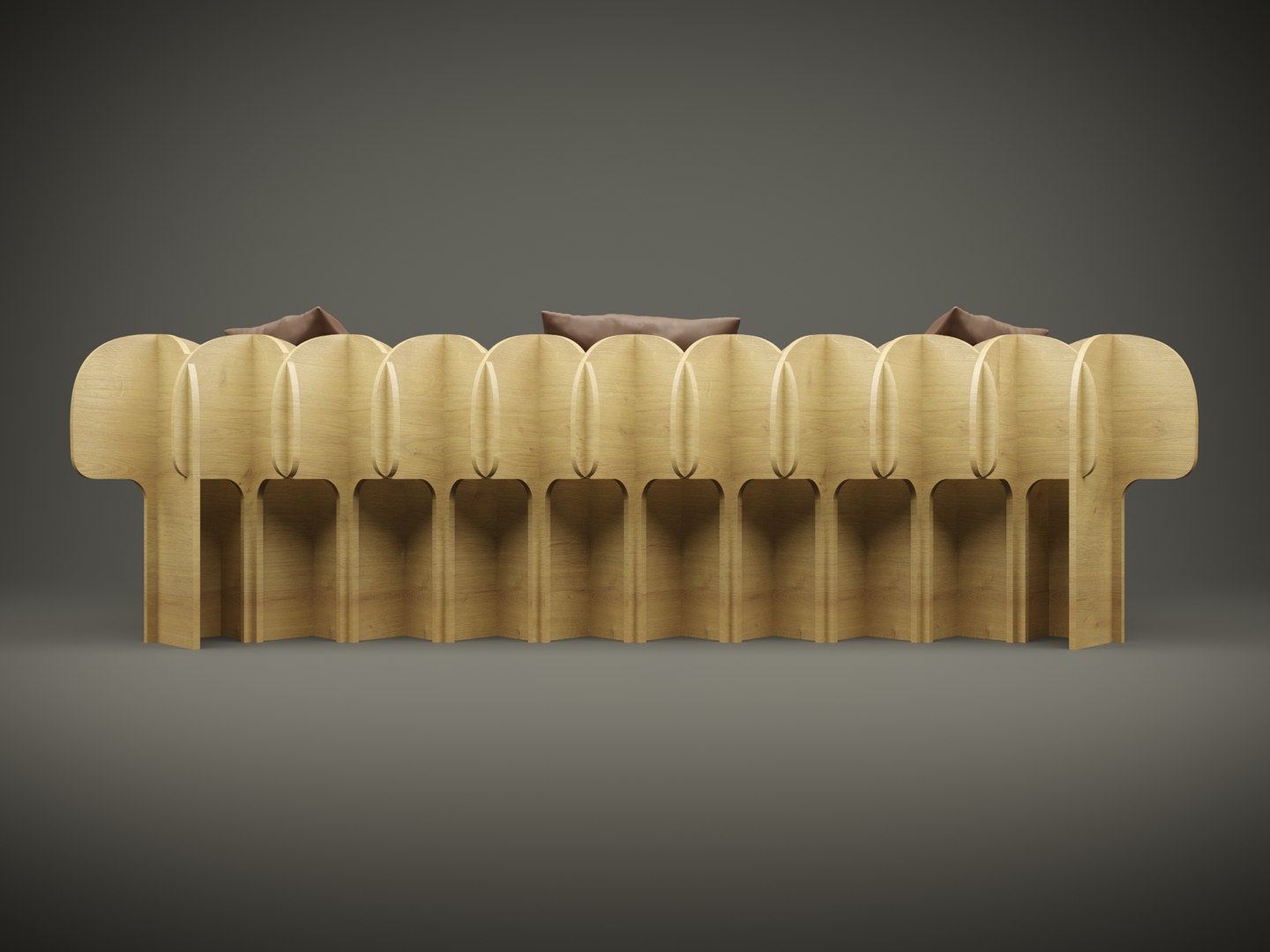 Wood Parametric Couch Model For Cnc Machine 3D Model - TurboSquid 2019509