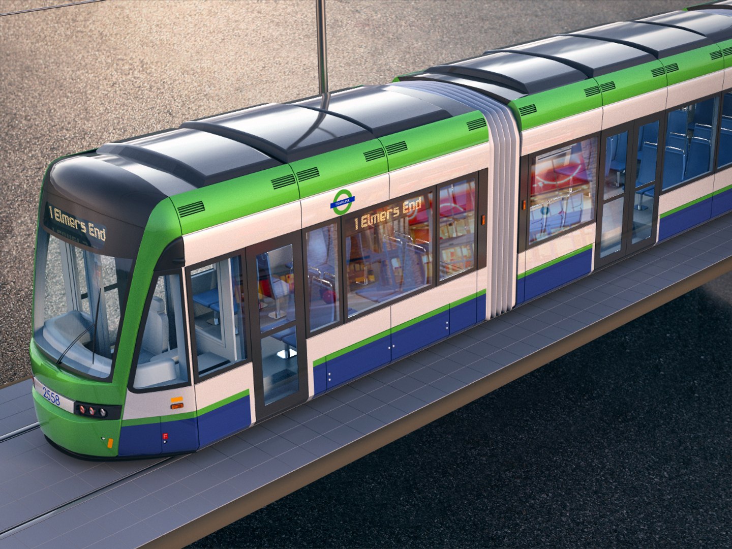 3D Variotram Tramlink East Croydon Model - TurboSquid 1198584