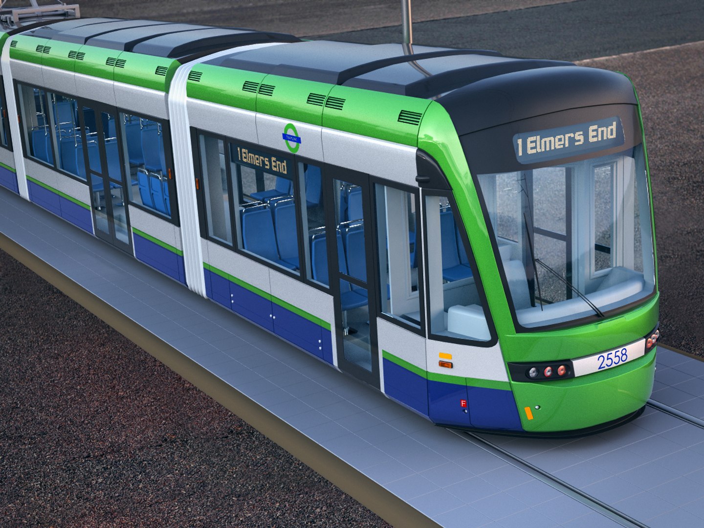 3D Variotram Tramlink East Croydon Model - TurboSquid 1198584