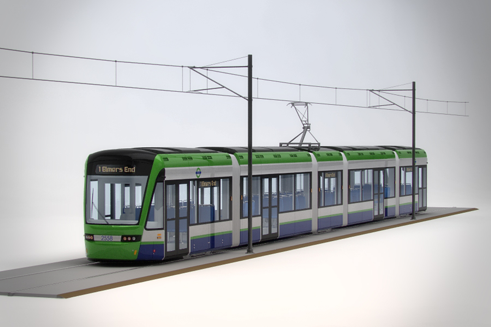 3D Variotram Tramlink East Croydon Model - TurboSquid 1198584