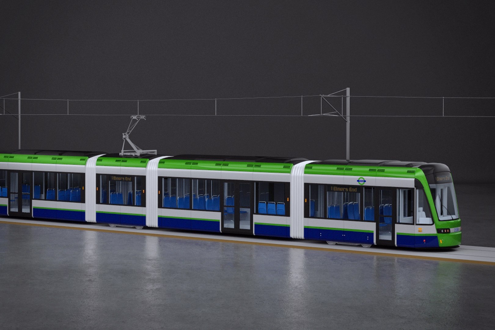 3D Variotram Tramlink East Croydon Model - TurboSquid 1198584