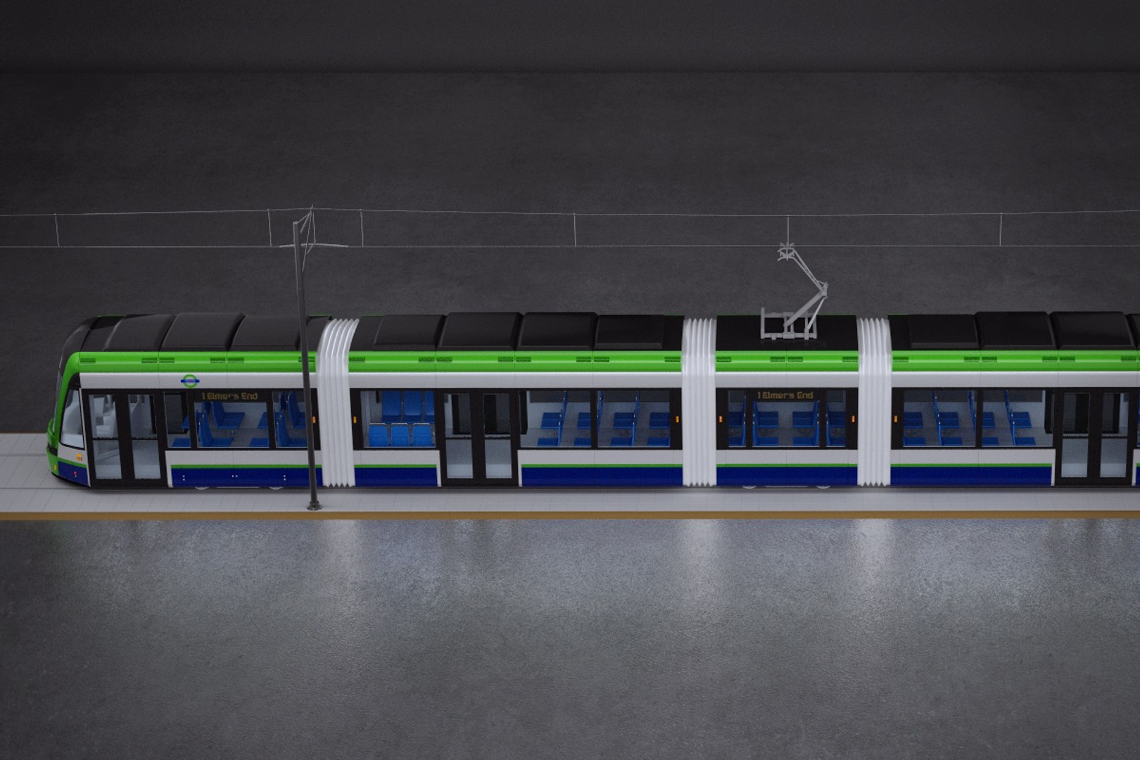 3D Variotram Tramlink East Croydon Model - TurboSquid 1198584