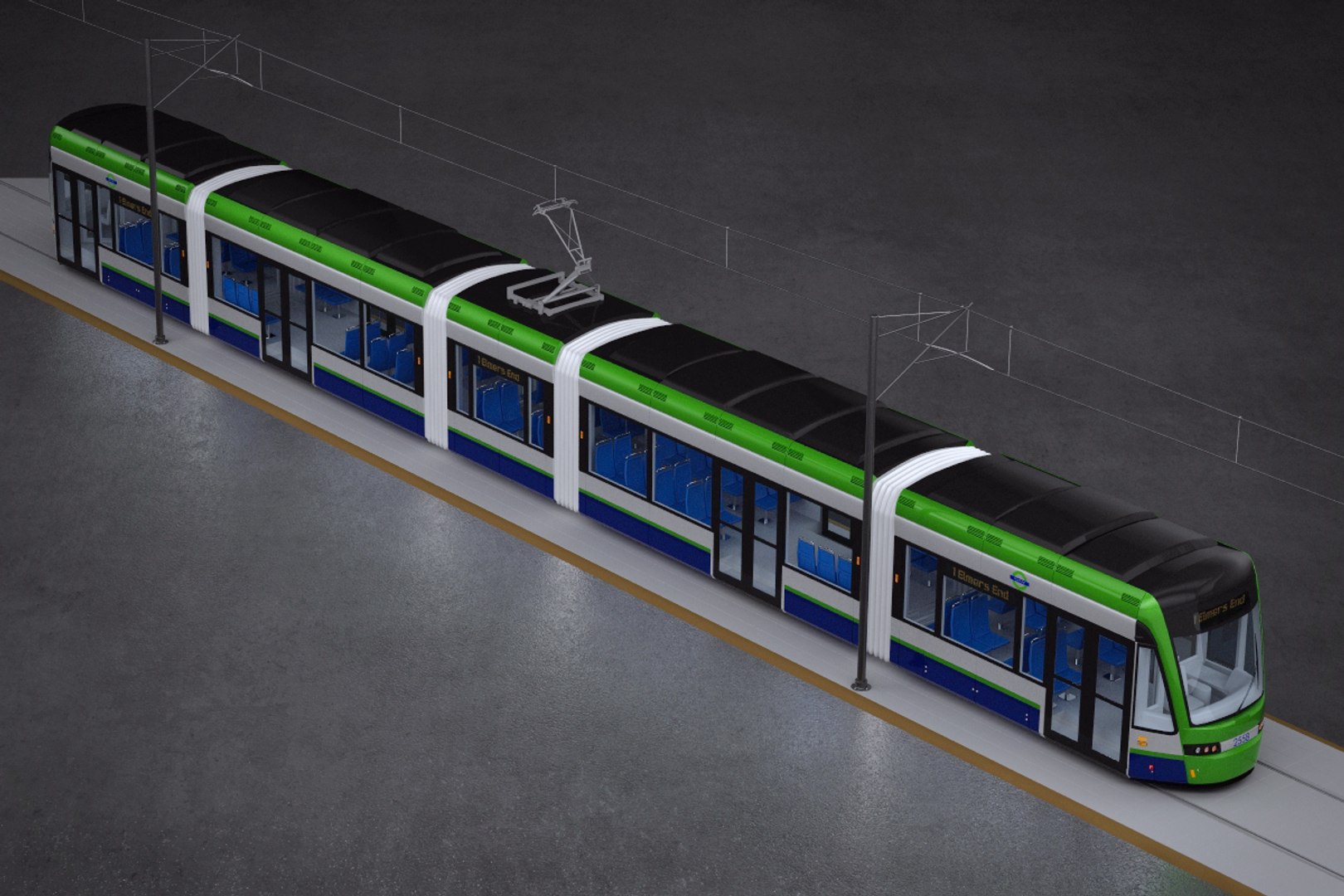 3D Variotram Tramlink East Croydon Model - TurboSquid 1198584